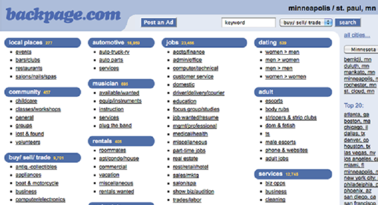 Top 7 Best Websites like Backpage 2020 | GeniusGeeky